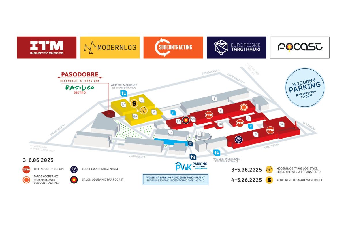 Zobacz mapę targów ITM INDUSTRY EUROPE 2025! - Aktualności - ITM Europe